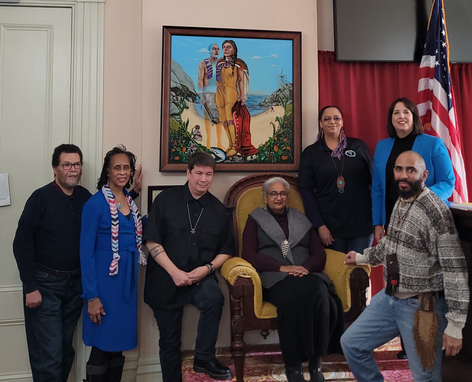 Portrait of Nanepashemet and Squaw Sachem in Salem – The Massachusett ...